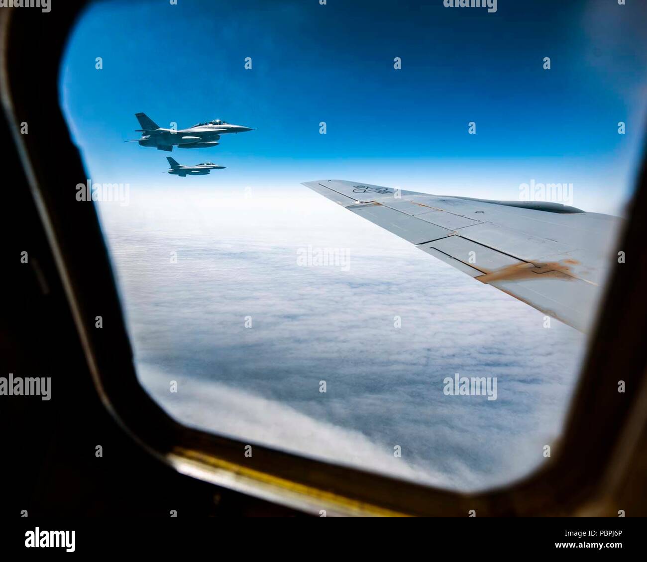 Two F-16D Fighting Flacons from the 162nd Fighter Wing in Tucson, Ariz ...