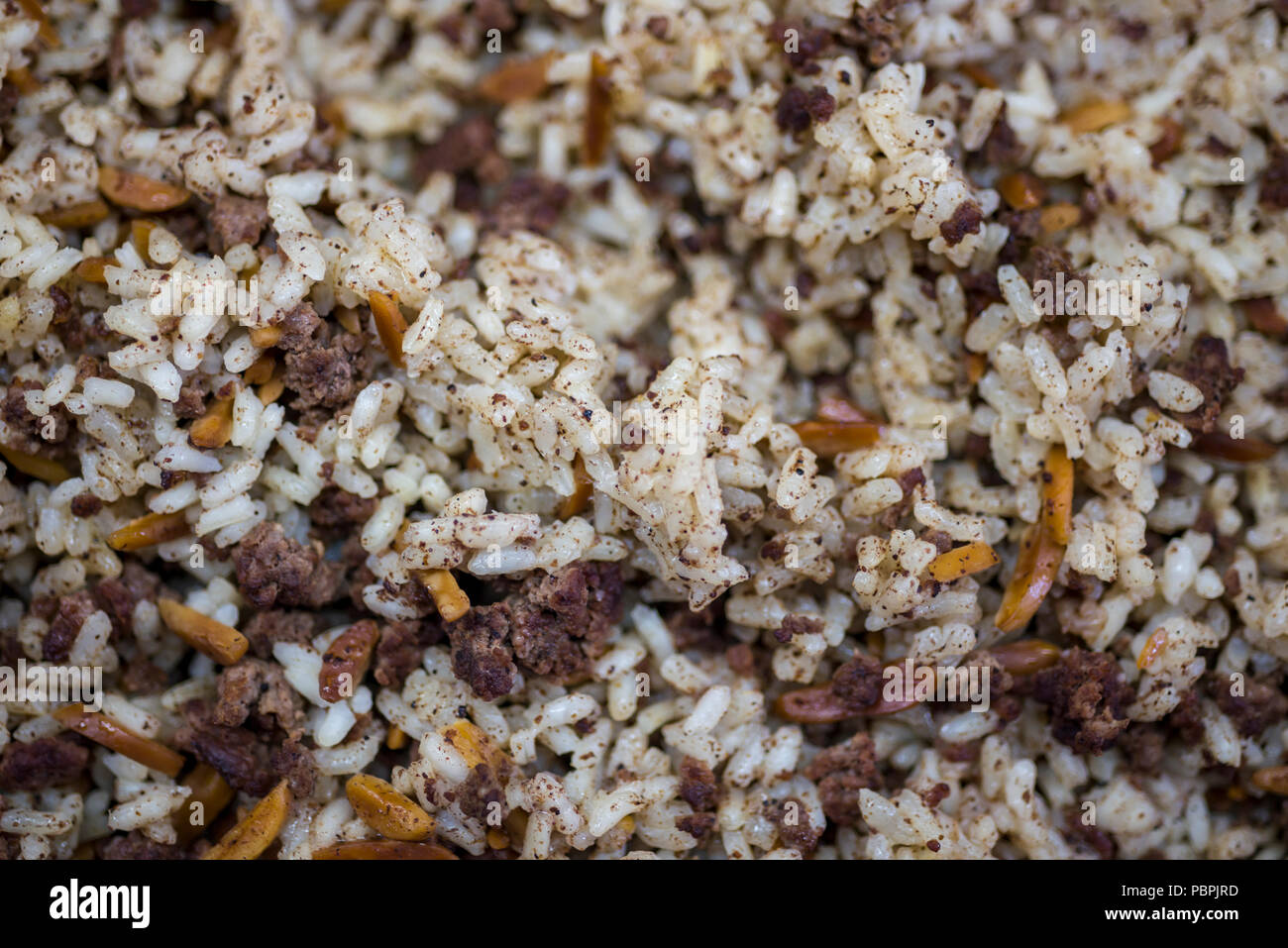 Rice with Pine nut and spices Stock Photo - Alamy