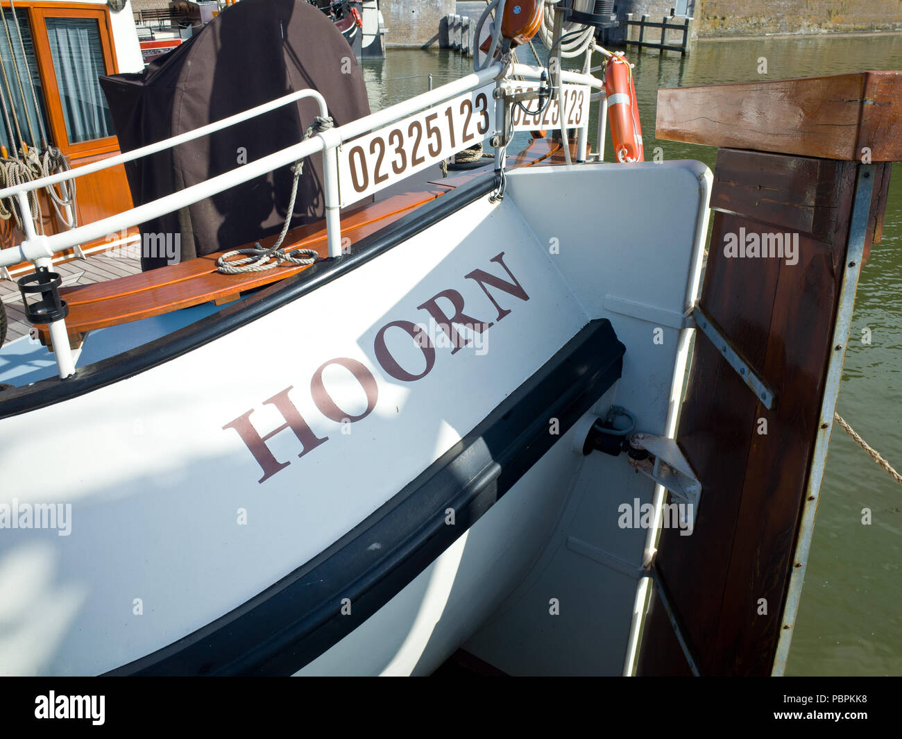 Traditional Dutch Barge Hoorn Netherlands Holland Stock Photo - Alamy