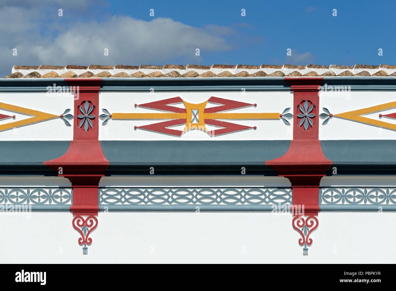 decoration on an Algarve house Stock Photo - Alamy