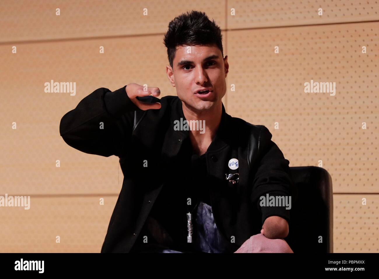 The New School, New York, USA, July 27, 2018 - Emmanuel Kelly ...