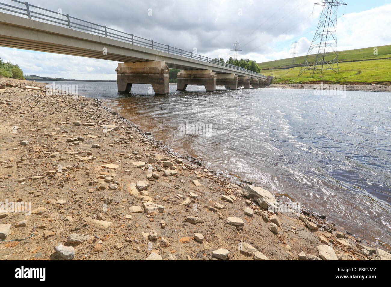 Ripponden, Yorkshire, 28 July 2018.UK The Yorkshire Water operated ...