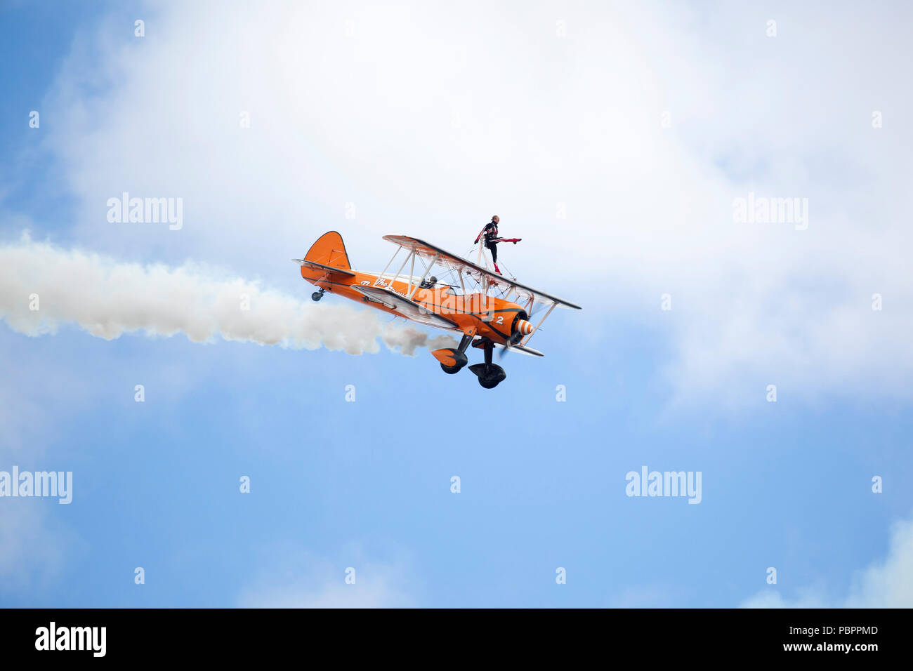 Sunderland, UK, 28 July 2018. Wingwalking during Sunderland ...