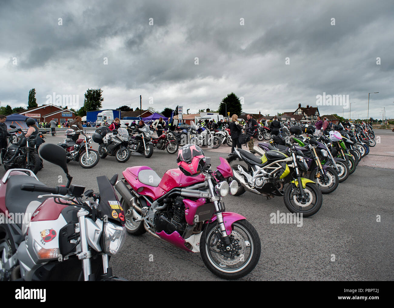 Gathering of motorbikers hi-res stock photography and images - Alamy