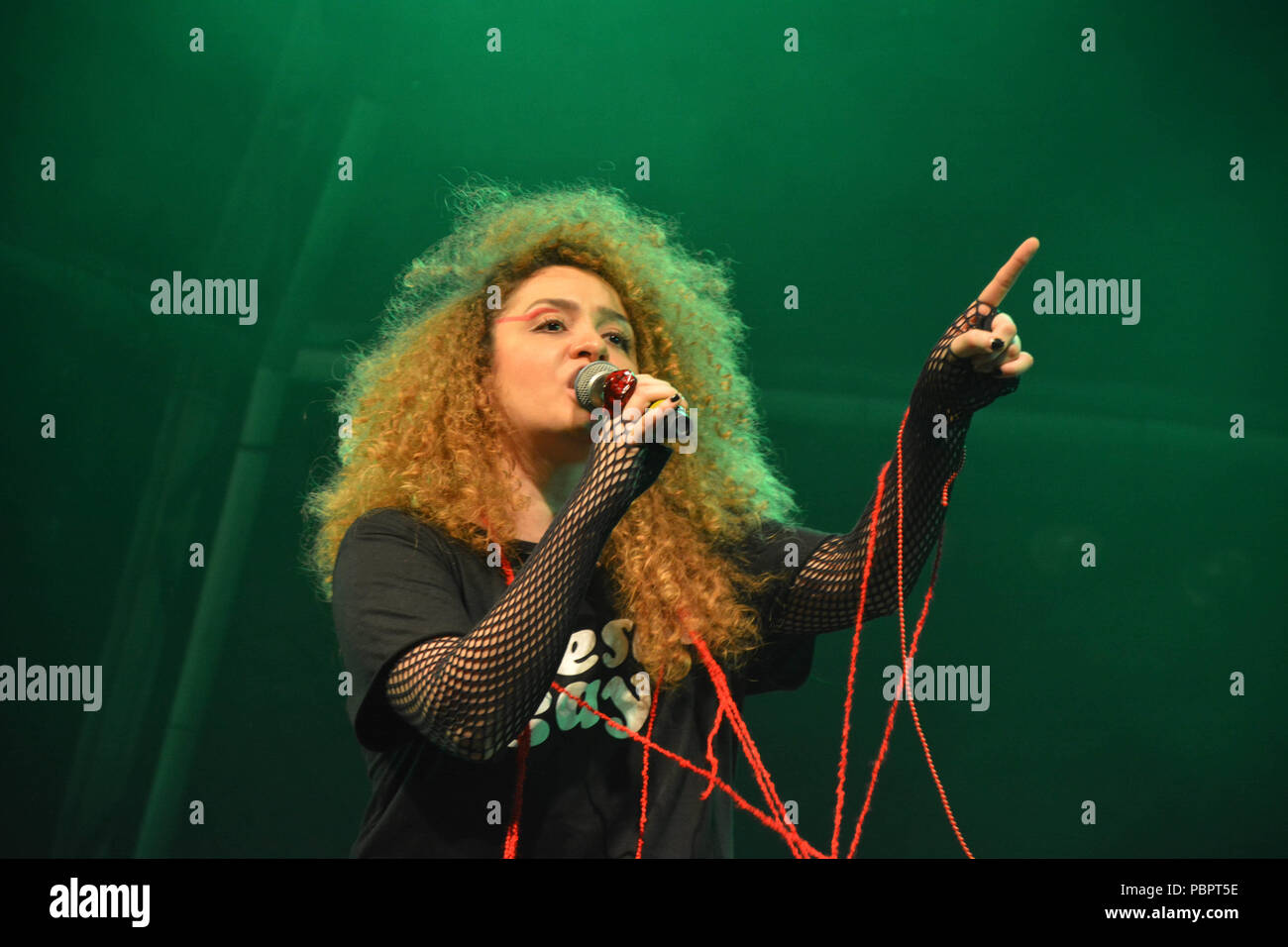 Rio De Janeiro, Brazil. 28th July, 2018. Aila, a singer from Pará ...