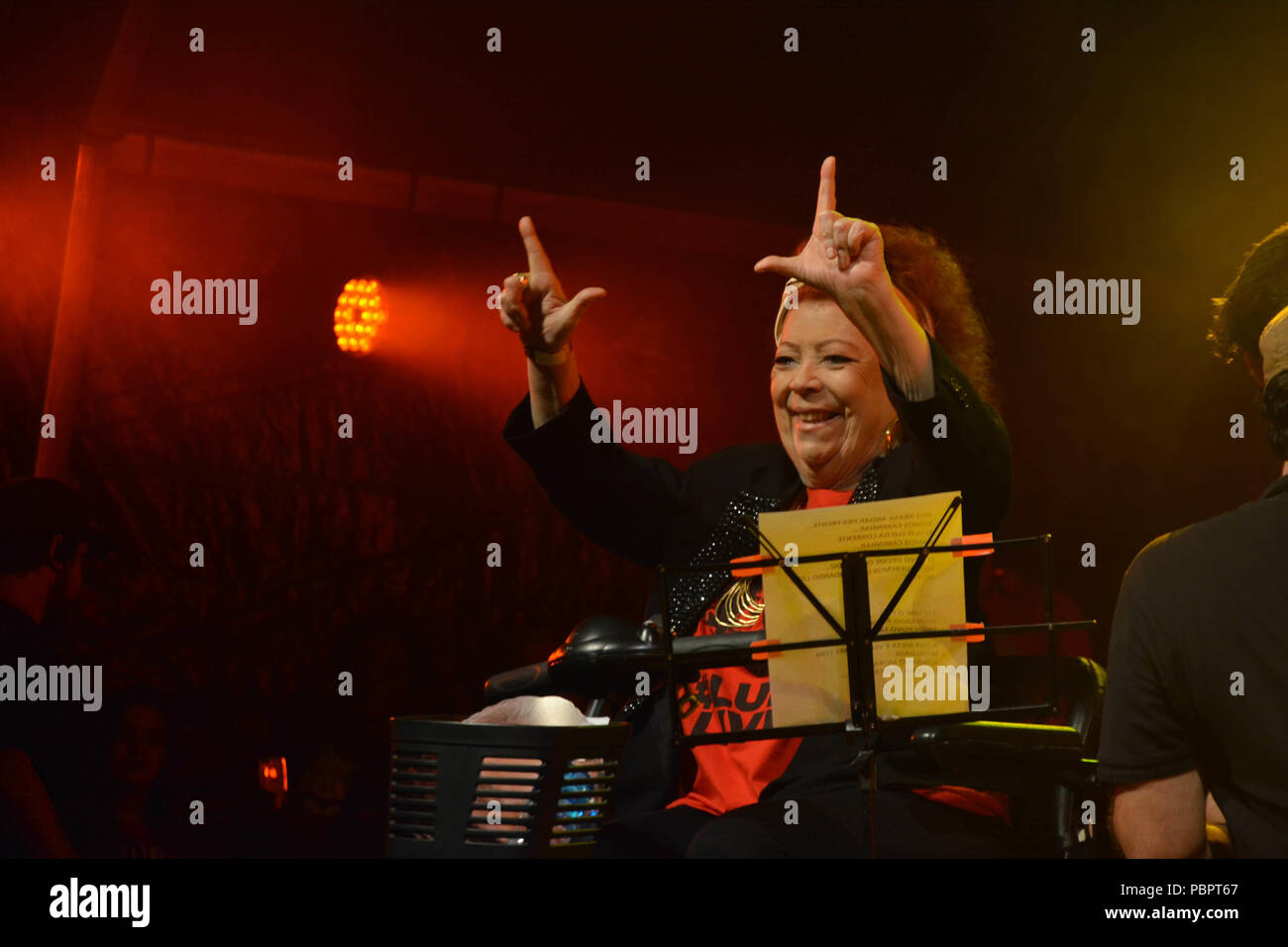 Rio De Janeiro, Brazil. 28th July, 2018. The samba artist Beth Carvalho ...