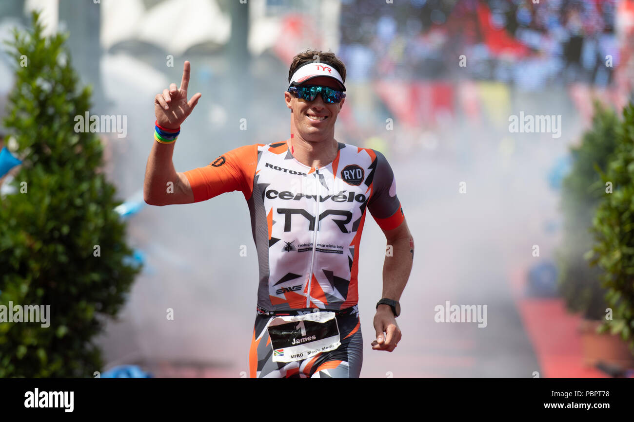Hamburg, Germany. 29th July, 2018. Triathlon, Ironman World Series ...