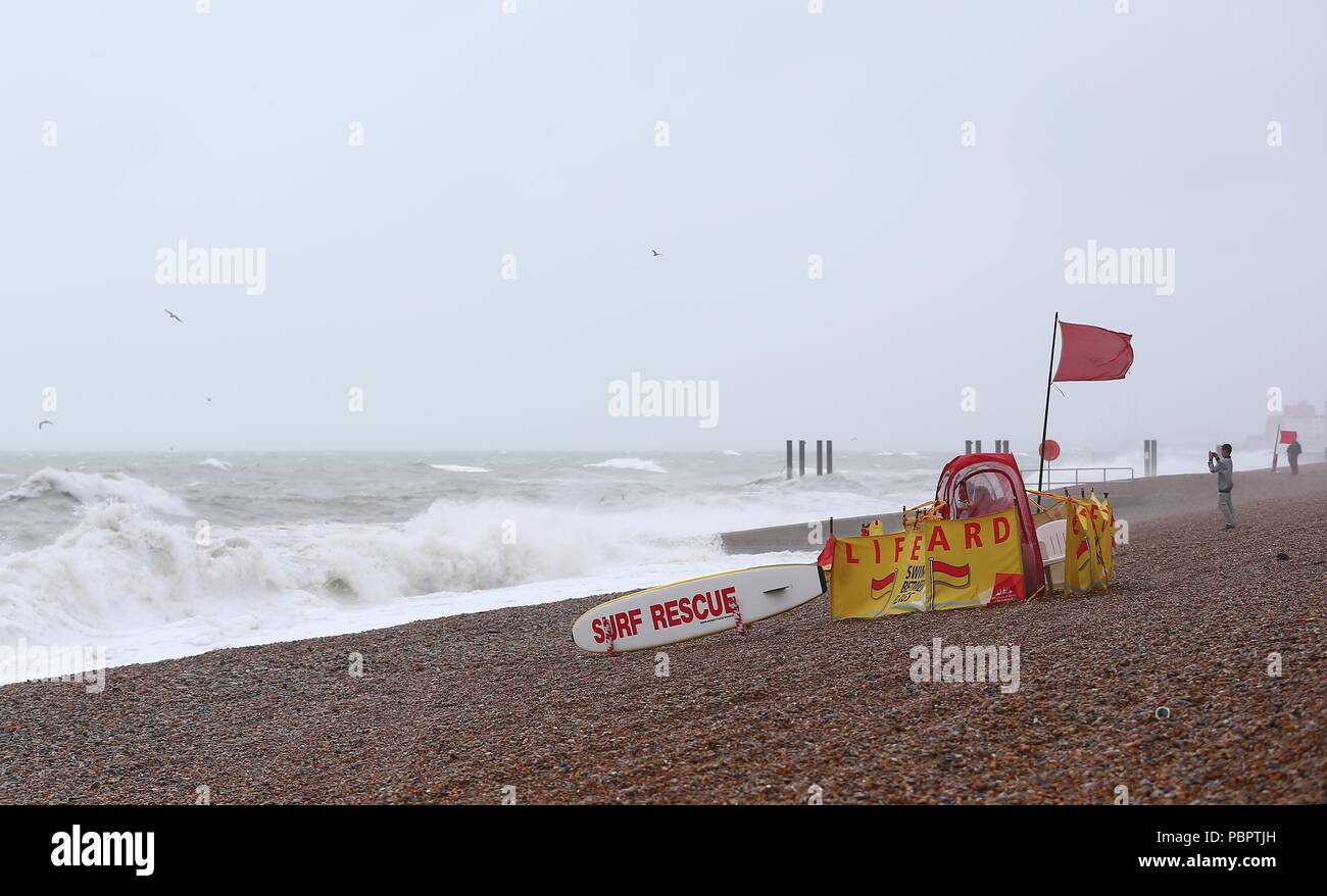 Brighton England UK, Sunday 29 July 2018 UK Weather: Bad weather hits ...