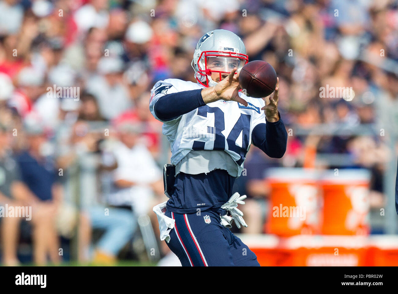 Gillette Stadium. 29th July, 2018. MA, USA; New England Patriots ...