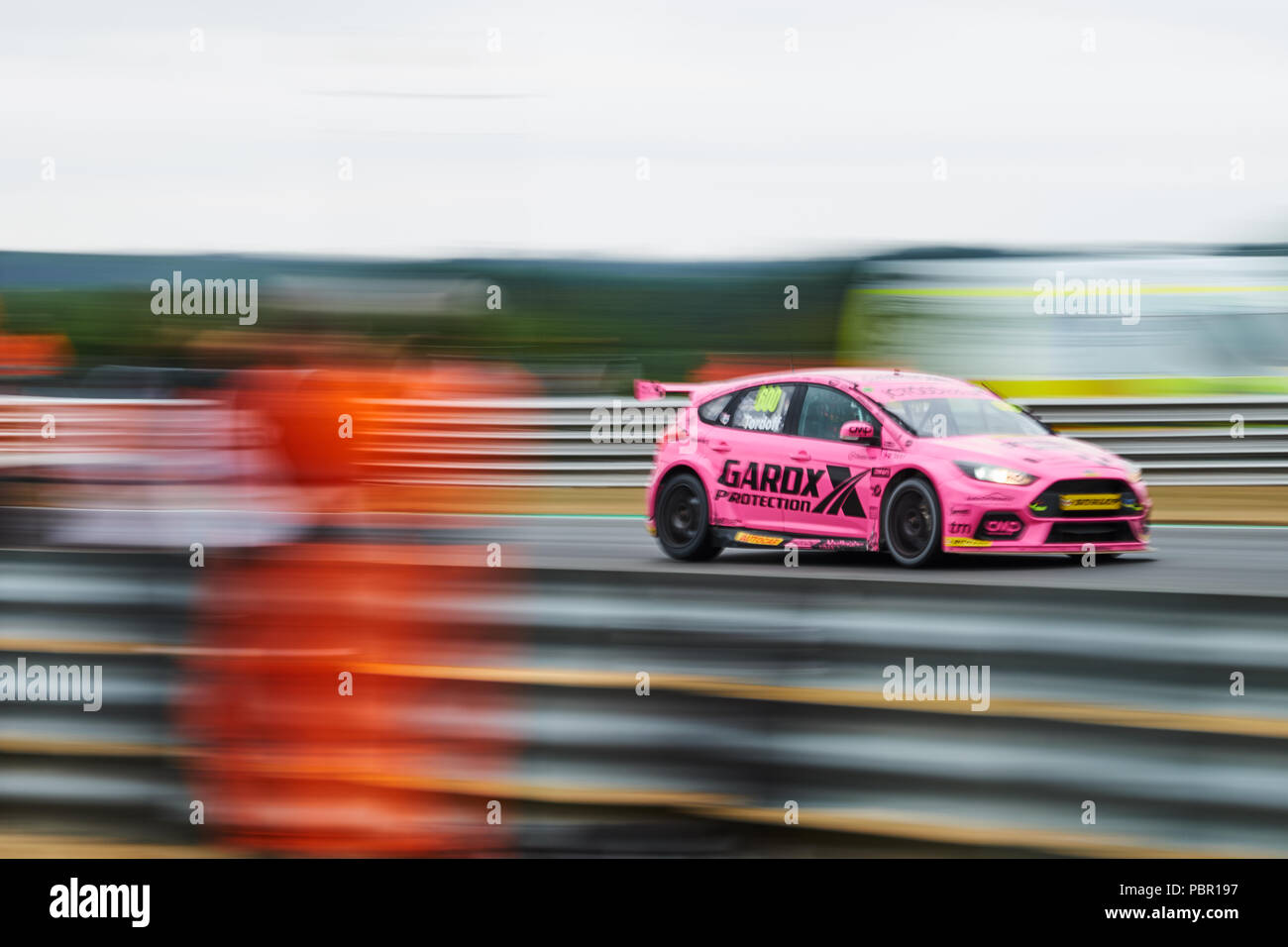 Norwich, Norfolk, UK. 29th July, 2018. BTCC racing driver Sam Tordoff ...
