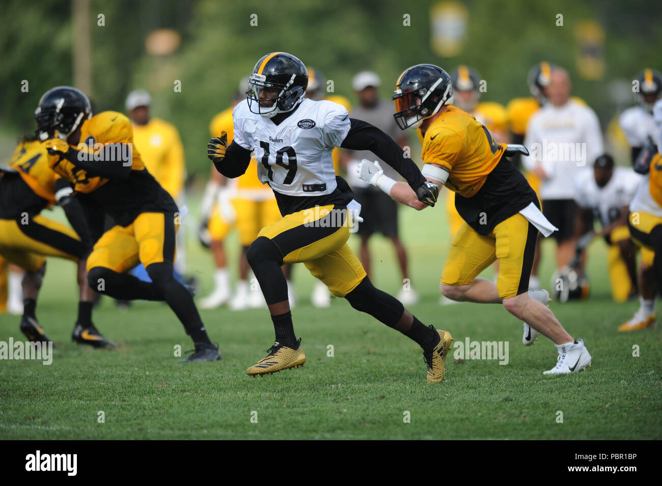 July 28th, 2018: Steelers JuJu Smith-Schuster #19 during the Pittsburgh ...