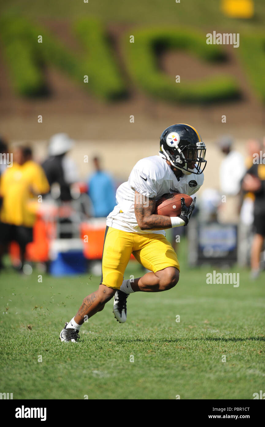 July 28th, 2018: Steelers Quadree Henderson #10 during the Pittsburgh ...