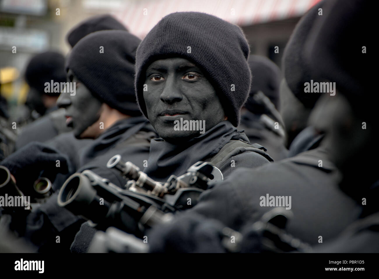 Lima, Lima Region, Peru. 29th July, 2018. Peruvian special forces with ...