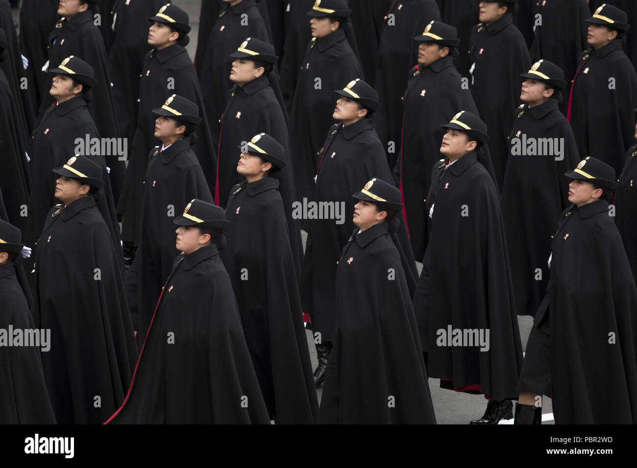 Lima, Lima, Peru. 29th July, 2018. Peruvian officers seen participating ...