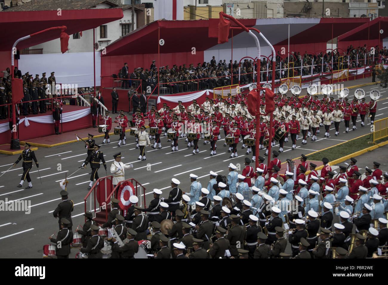 Lima, Lima, Peru. 29th July, 2018. Peruvian officers seen participating ...