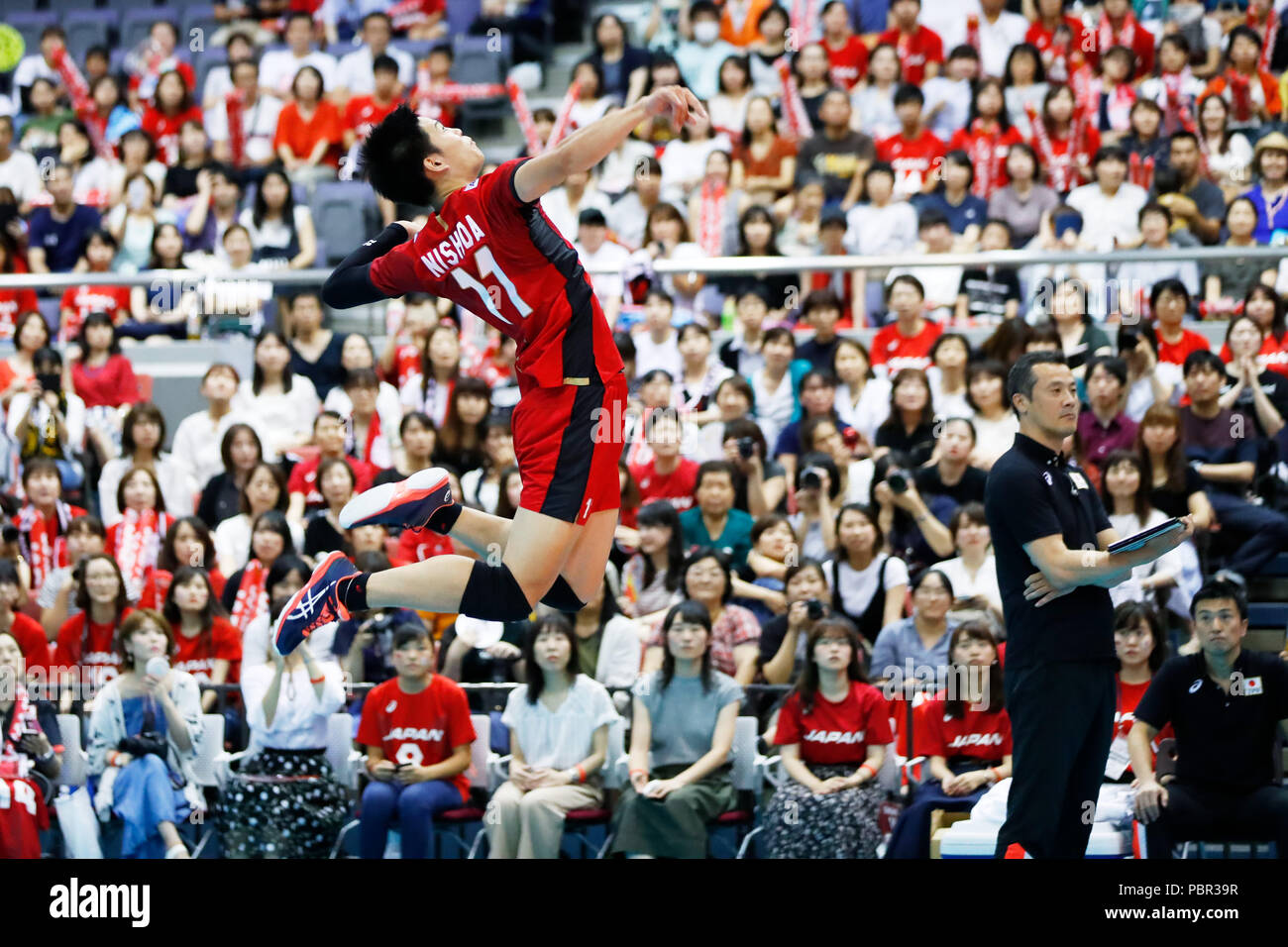 Funabashi Arena, Chiba, Japan. 29th July, 2018. Yuji Nishida (JPN ...