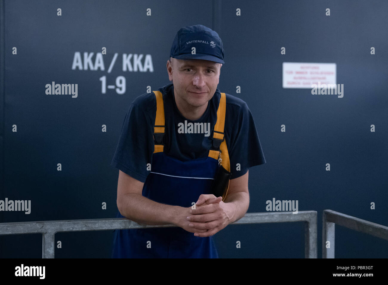 Berlin, Germany. 26th July, 2018. Chief fitter Gunnar Schmidt stands in ...