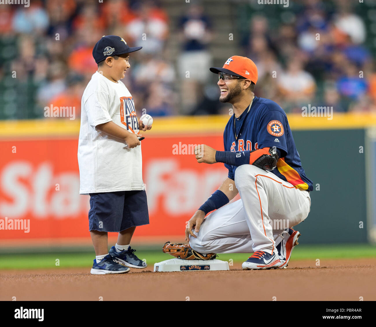 Houston, Texas, USA. 29th July, 2018. Houston Astros second baseman ...