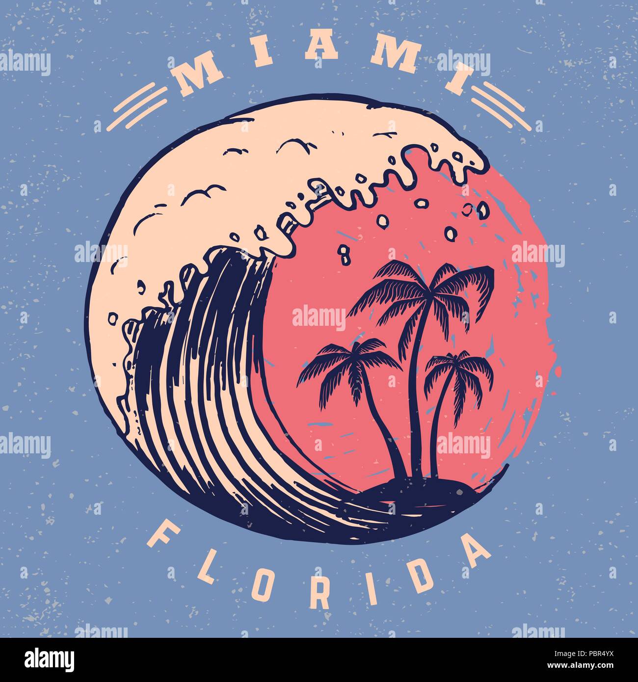 Vintage florida travel poster hi-res stock photography and images - Alamy