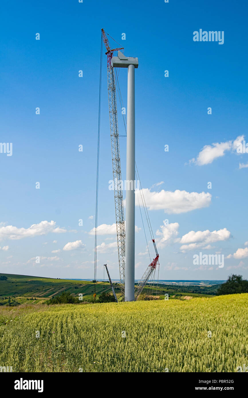 building site of a wind turbine Stock Photo - Alamy