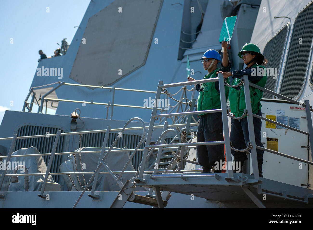 180721-N-MQ094-056 At Sea (21 July, 2018) Boatswain's Mate Seaman ...