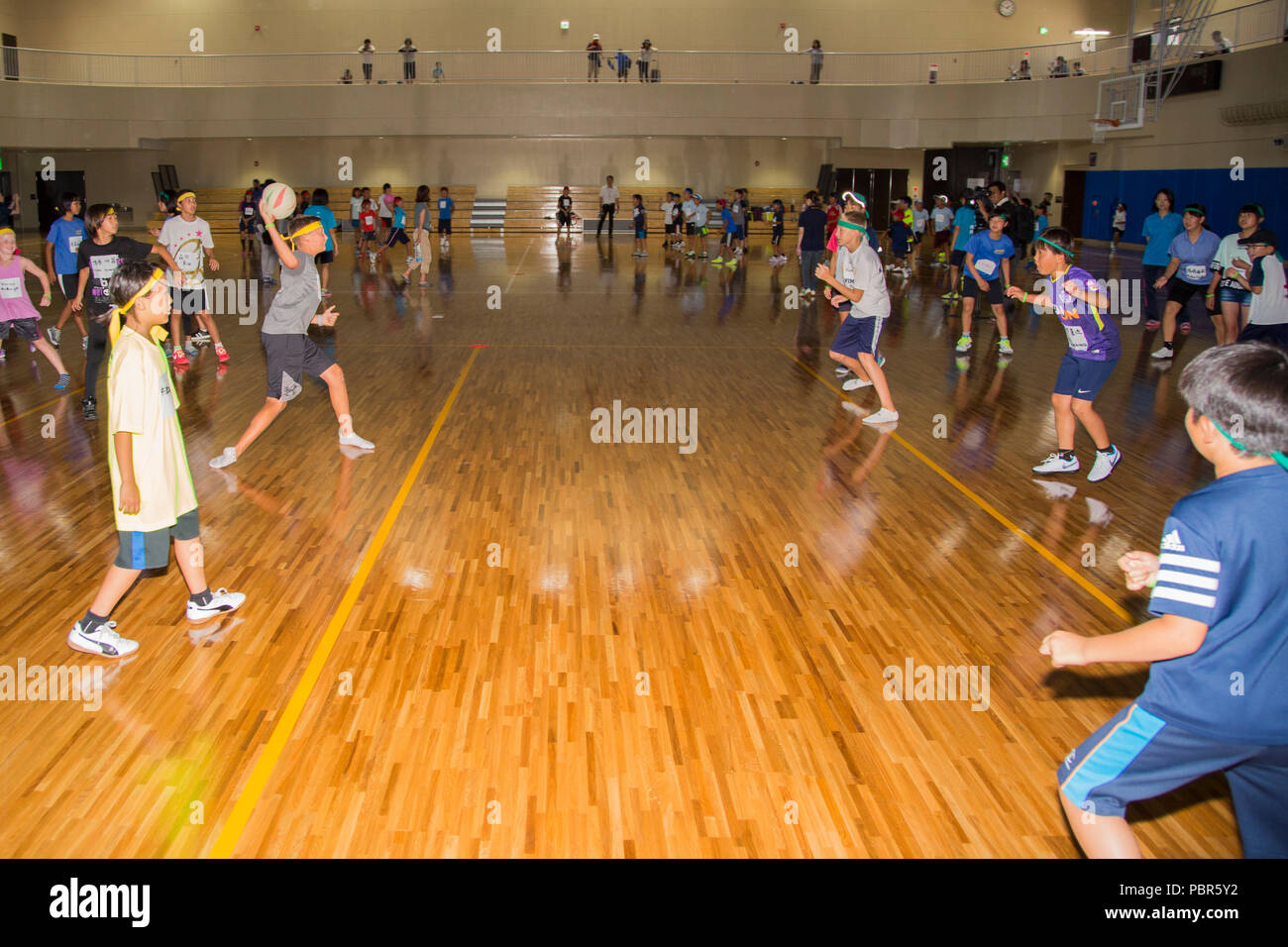 Kids Playing Dodgeball