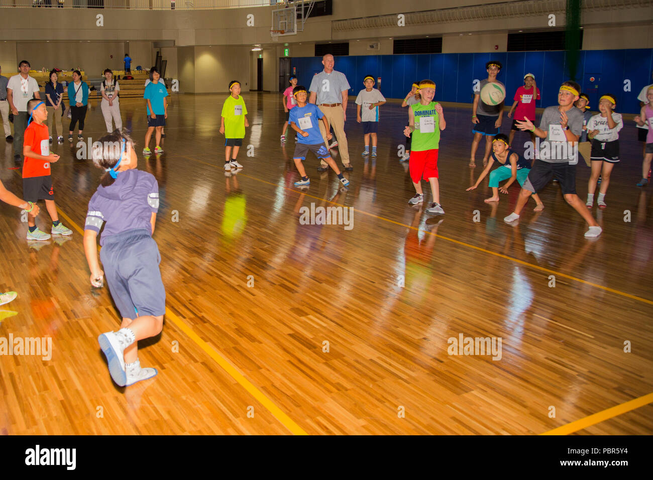 Kids Playing Dodgeball