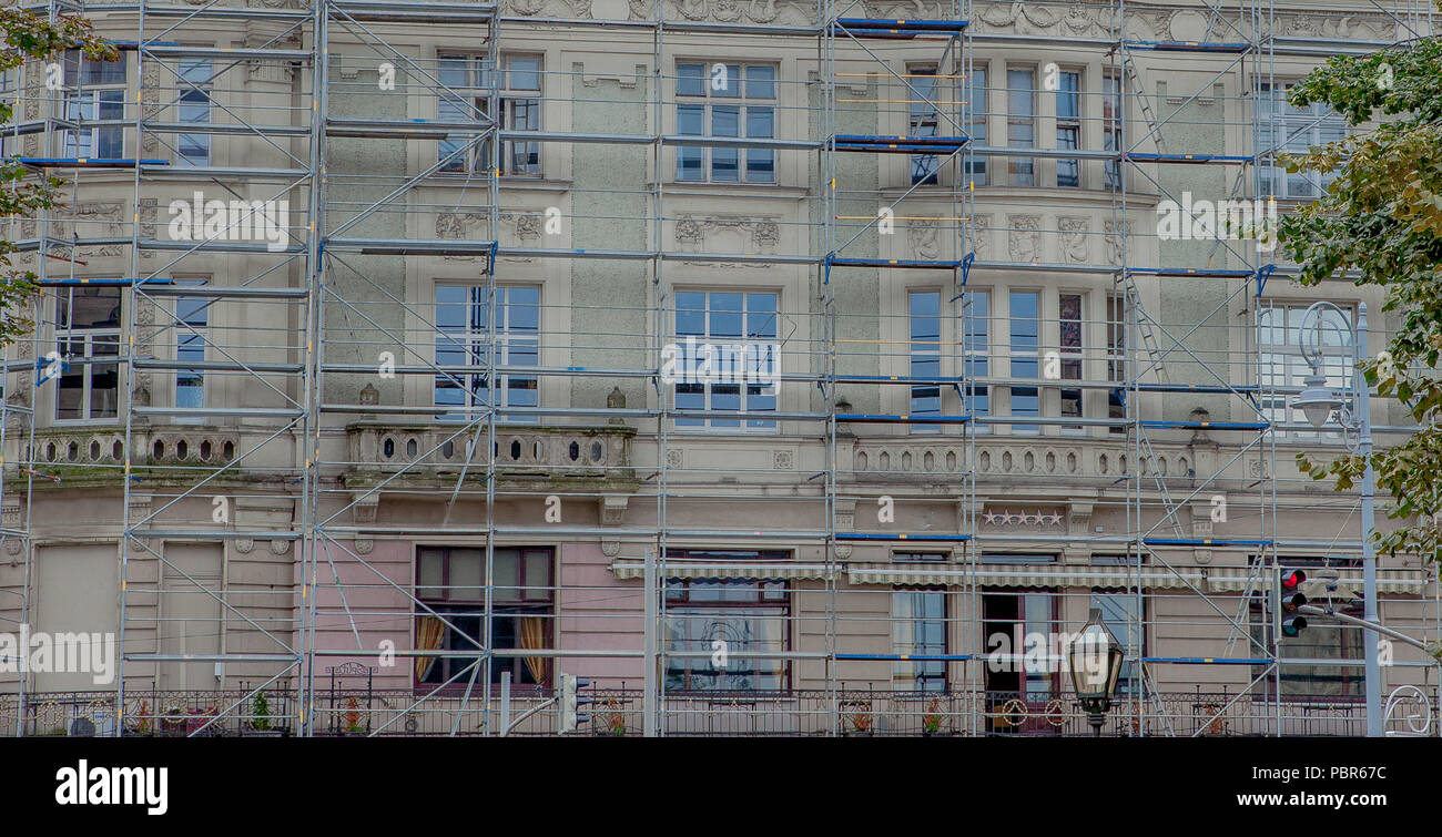 Reconstruction of an old building Stock Photo - Alamy