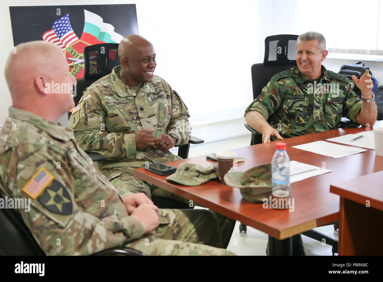 U.S. Army Col. Wilson Rutherford, commander of 1st Armored Brigade ...