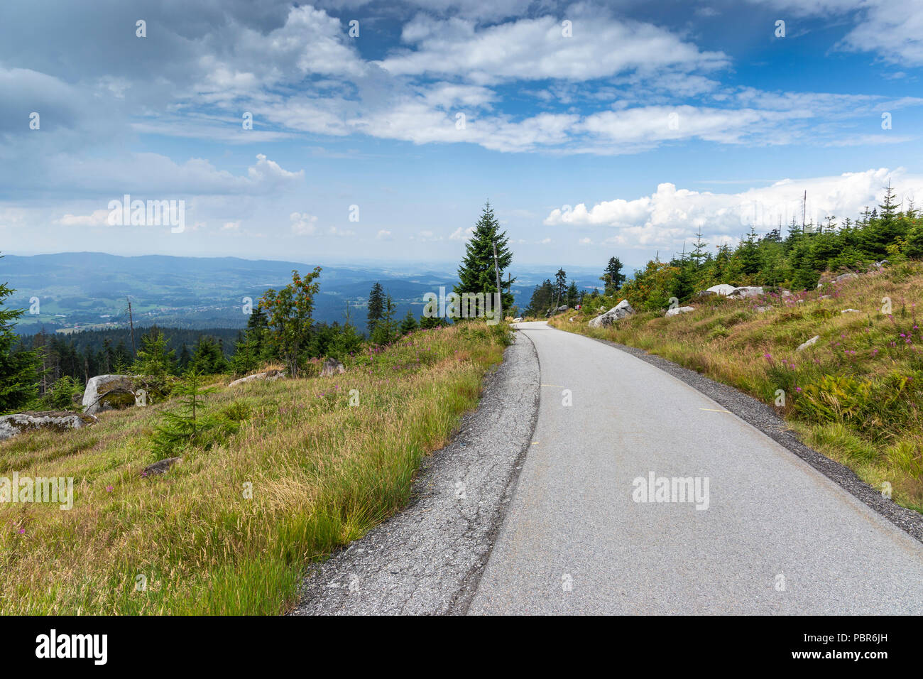 Dreisessel mountain on the border of Germany with the Czech Republic ...