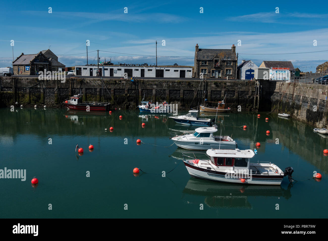 Small boats in Portpatrick Harbour. Scotland Stock Photo - Alamy