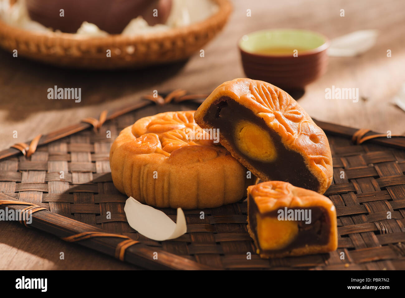 Mooncakes,which are Vietnamese pastries traditionally eaten during the ...