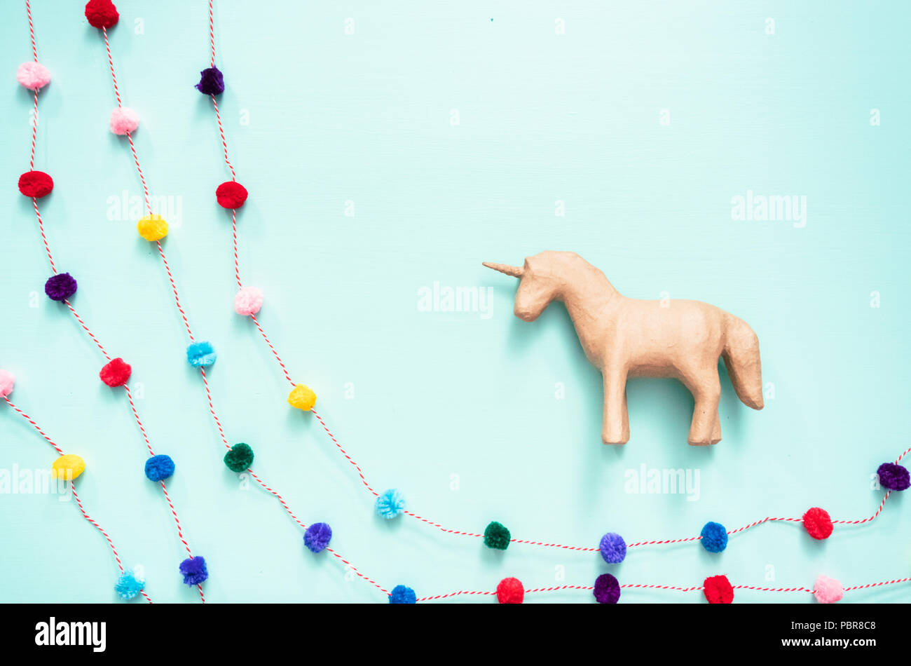 Unfinished paper mache unicorn for kids art and craft project Stock ...