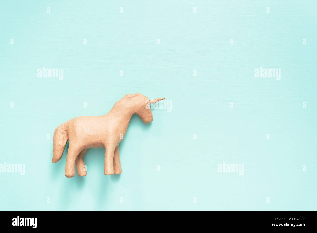 Unfinished paper mache unicorn for kids art and craft project Stock ...