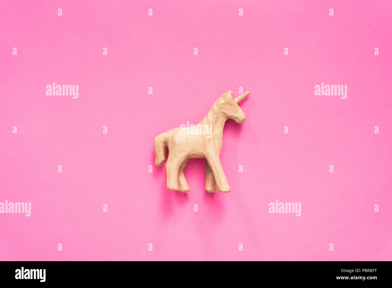 Unfinished paper mache unicorn for kids art and craft project Stock ...