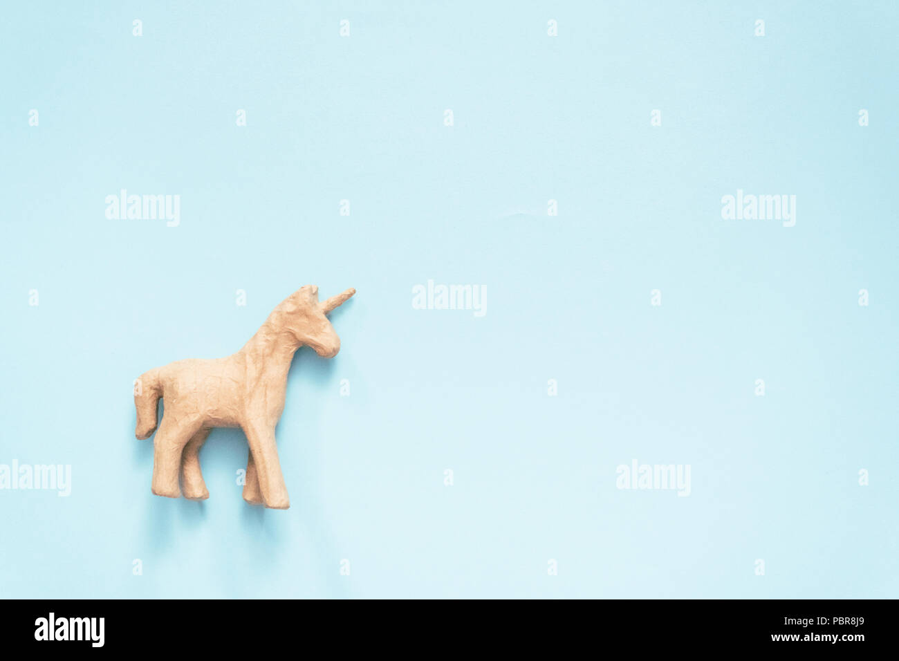 Unfinished paper mache unicorn for kids art and craft project Stock ...