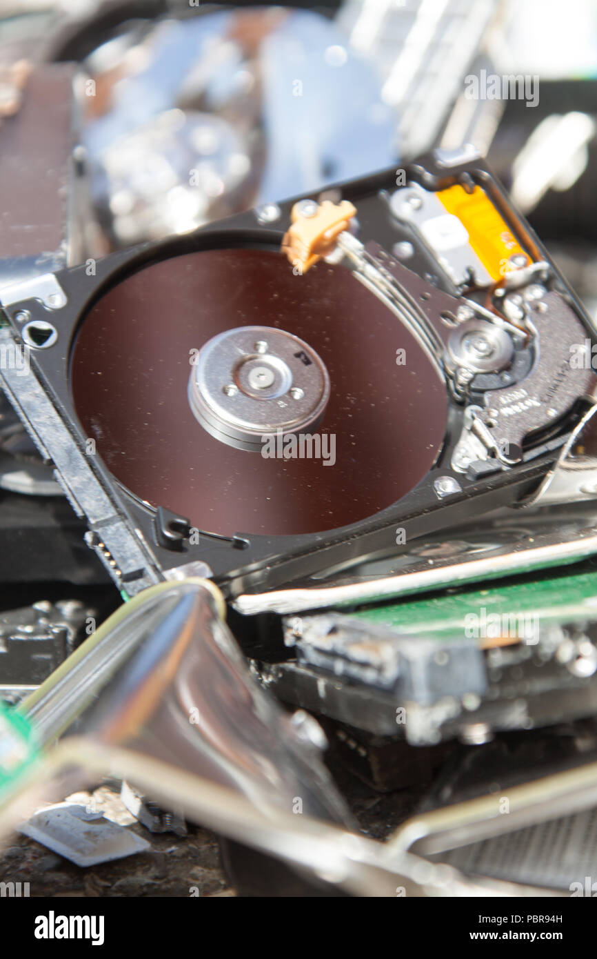 Destroyed hard disk drive hi-res stock photography and images - Alamy
