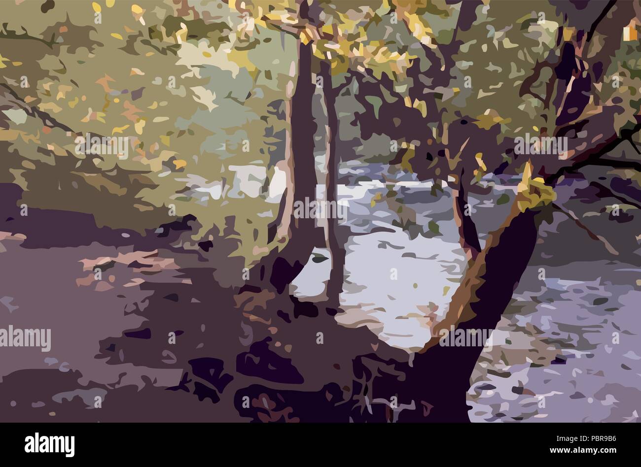 West water river Stock Vector Images - Alamy