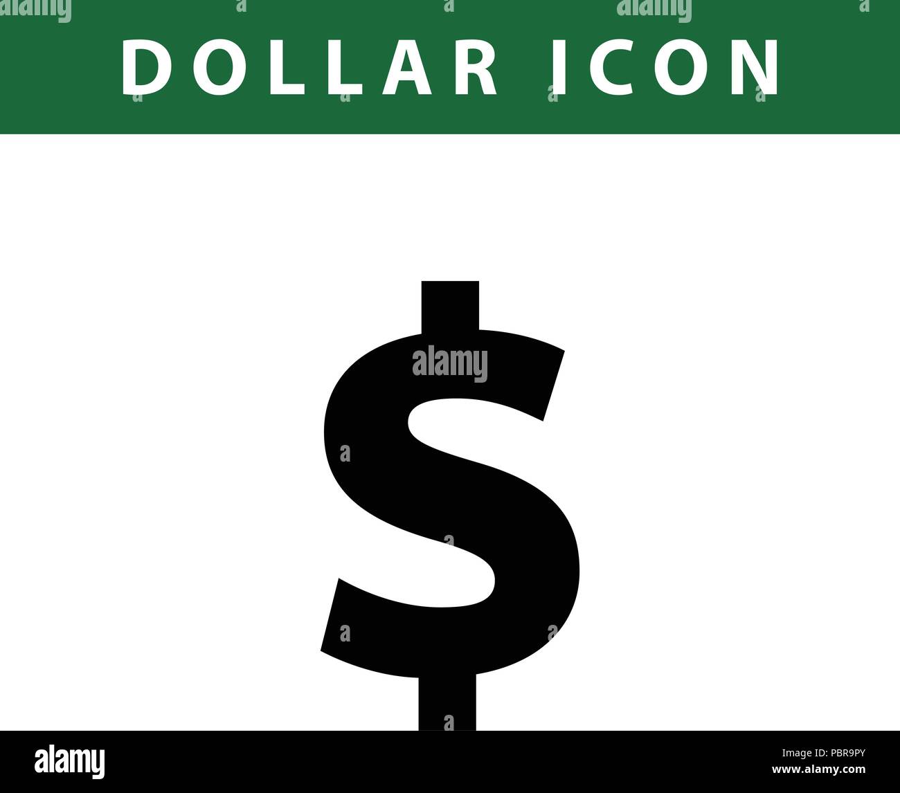 Dollar vector icon on a white background Stock Vector Image & Art - Alamy