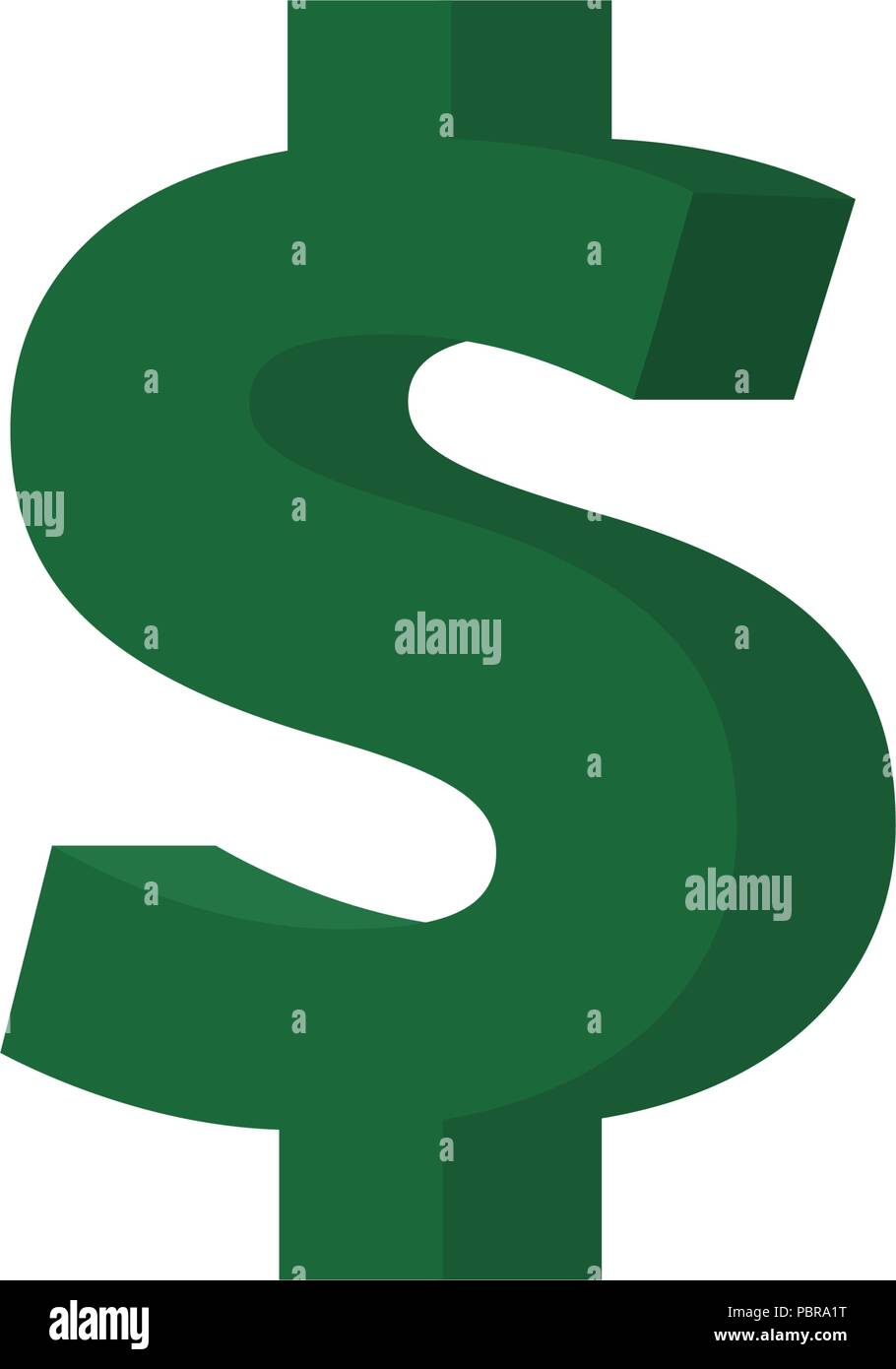 Dollar vector icon isometric 3D style isolated on white background ...