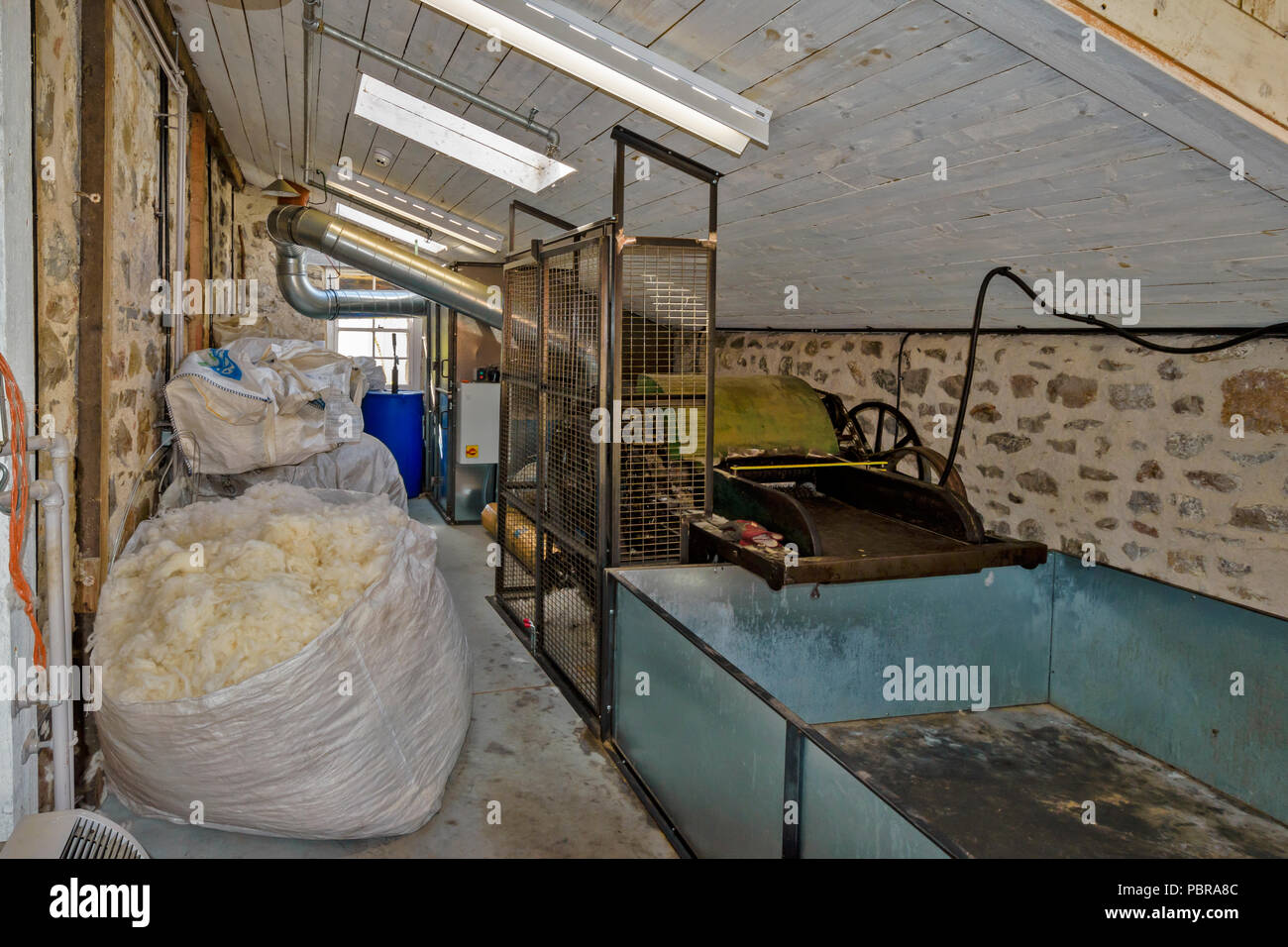 THE OLD RENOVATED WOOL MILL AT KNOCKANDO SPEYSIDE SCOTLAND INTERIOR ...