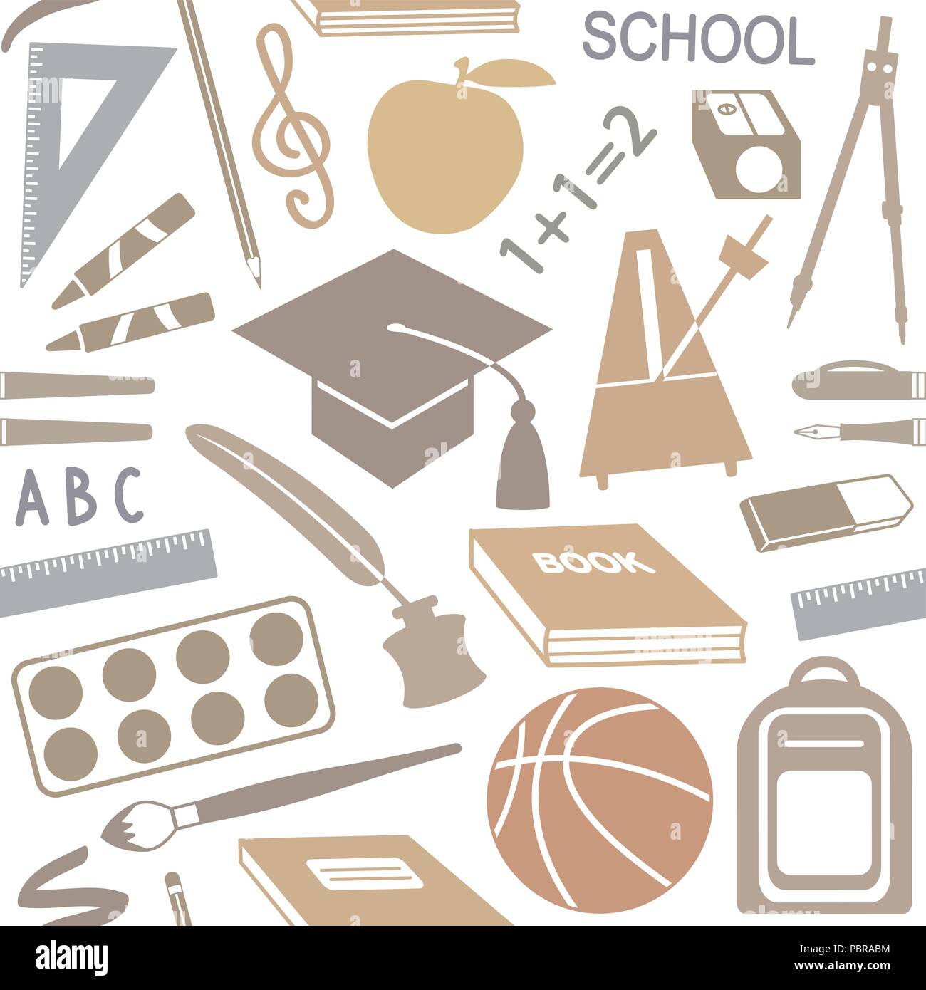 School related design hi-res stock photography and images - Alamy