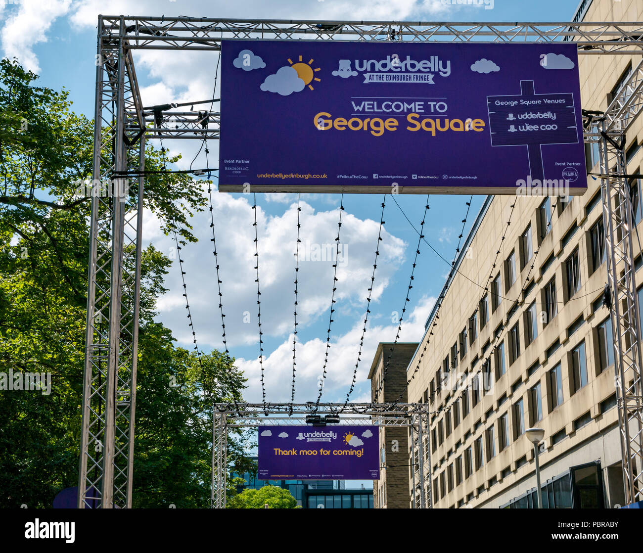 Edinburgh festival fringe underbelly hi-res stock photography and ...