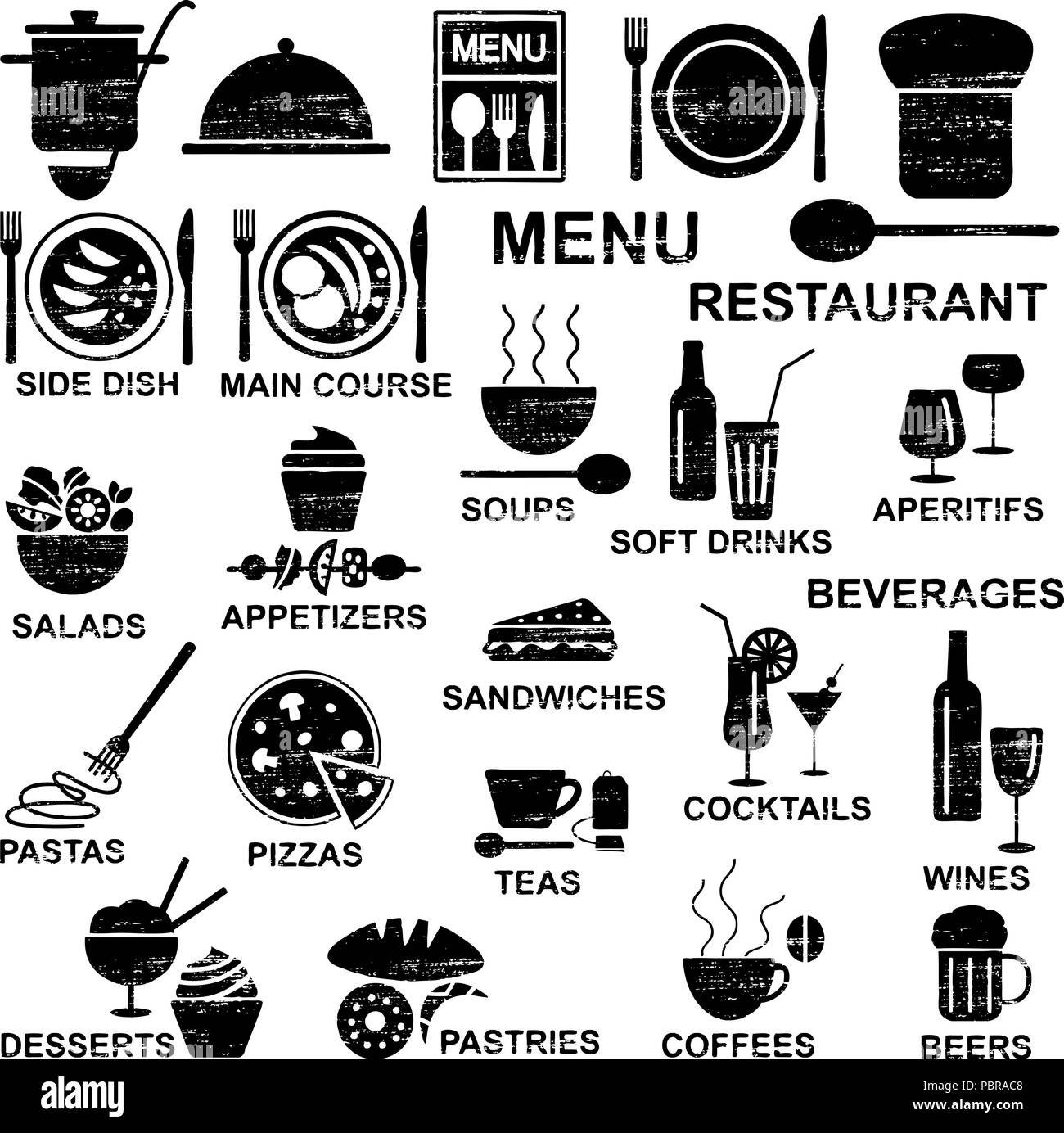 Restaurant offer Black and White Stock Photos & Images - Alamy