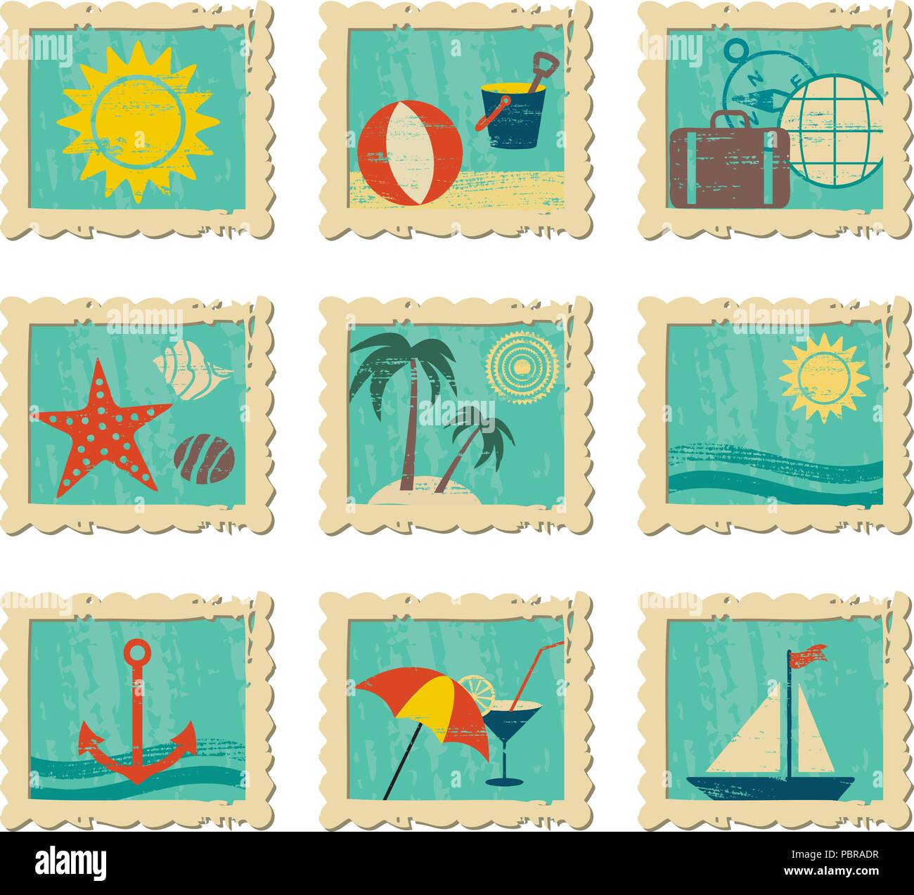 Sea related art Stock Vector Images - Alamy