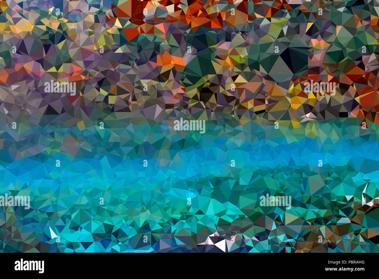 High resolution illustration based on colorful triangles Stock Photo ...