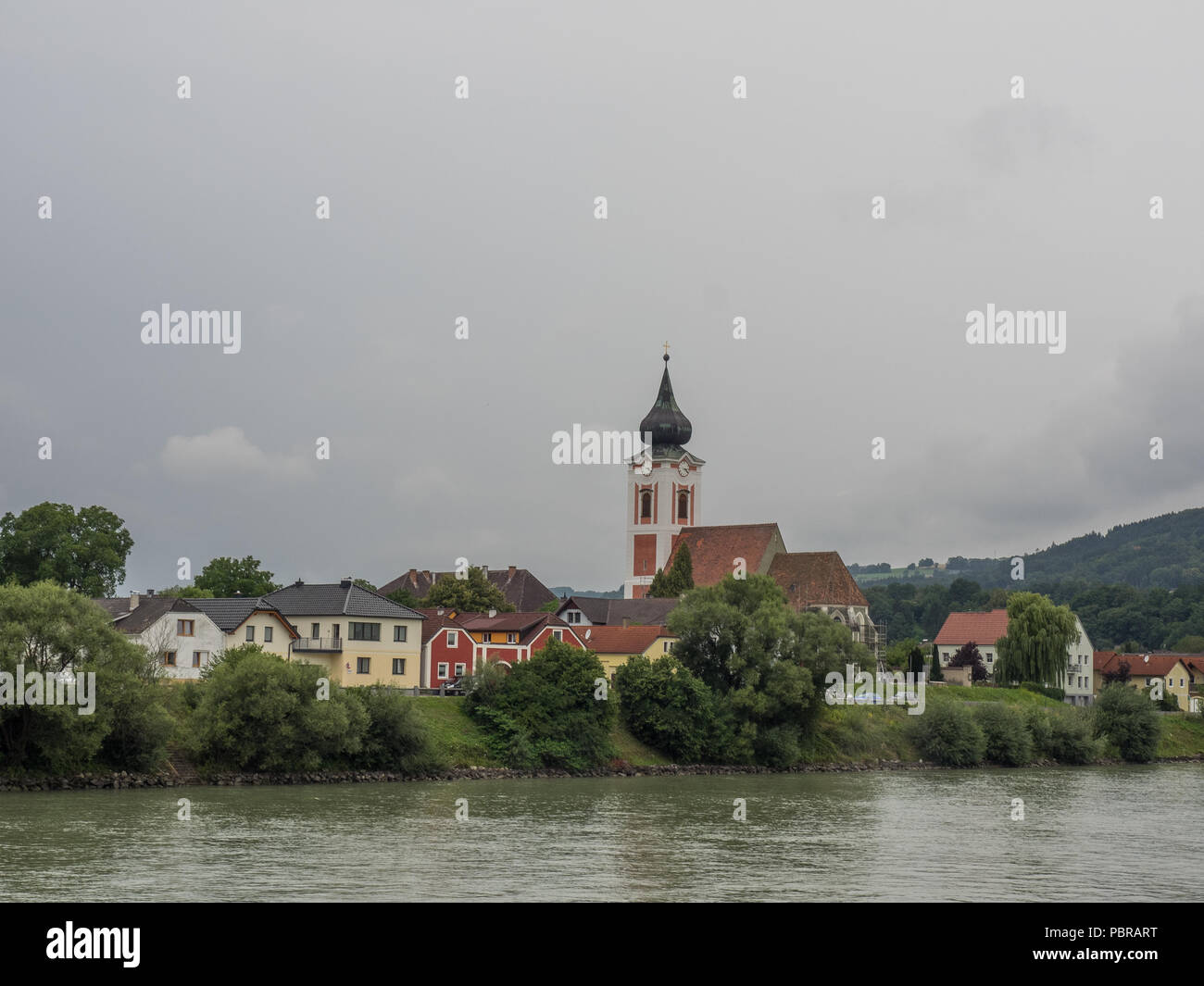 River cruise in austria Stock Photo - Alamy