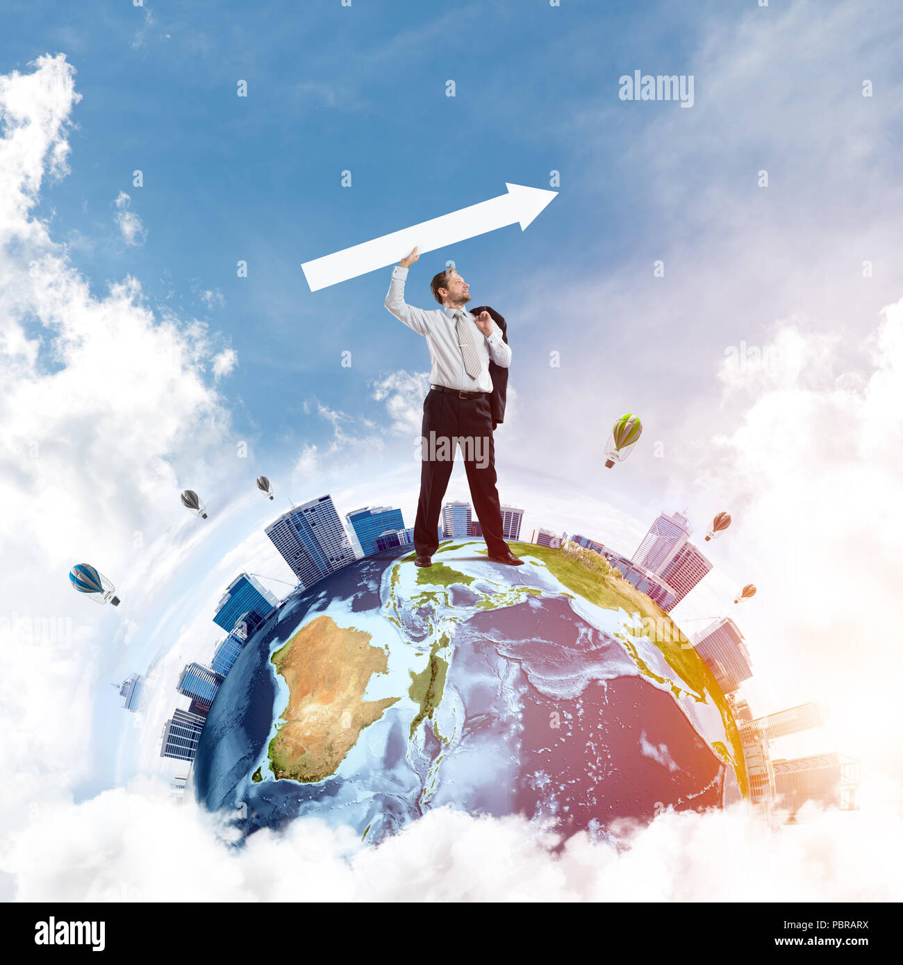 Businessman and foundation of startup projects Stock Photo - Alamy