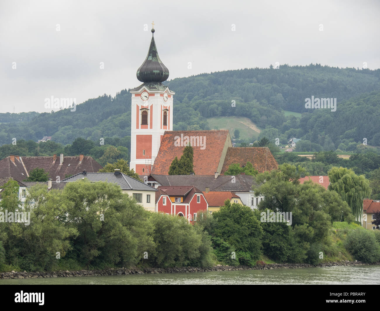 River cruise in austria Stock Photo - Alamy