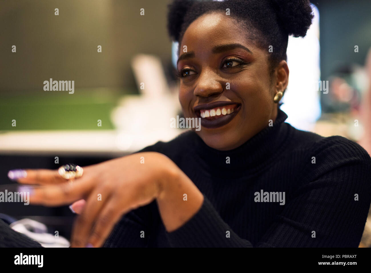 African american female expressions hi-res stock photography and images ...